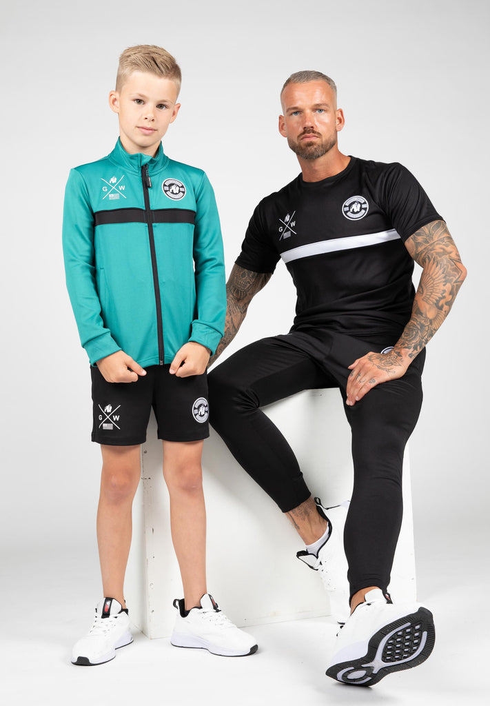 Vernon Kids Shorts - Black | GorillaWearUsa