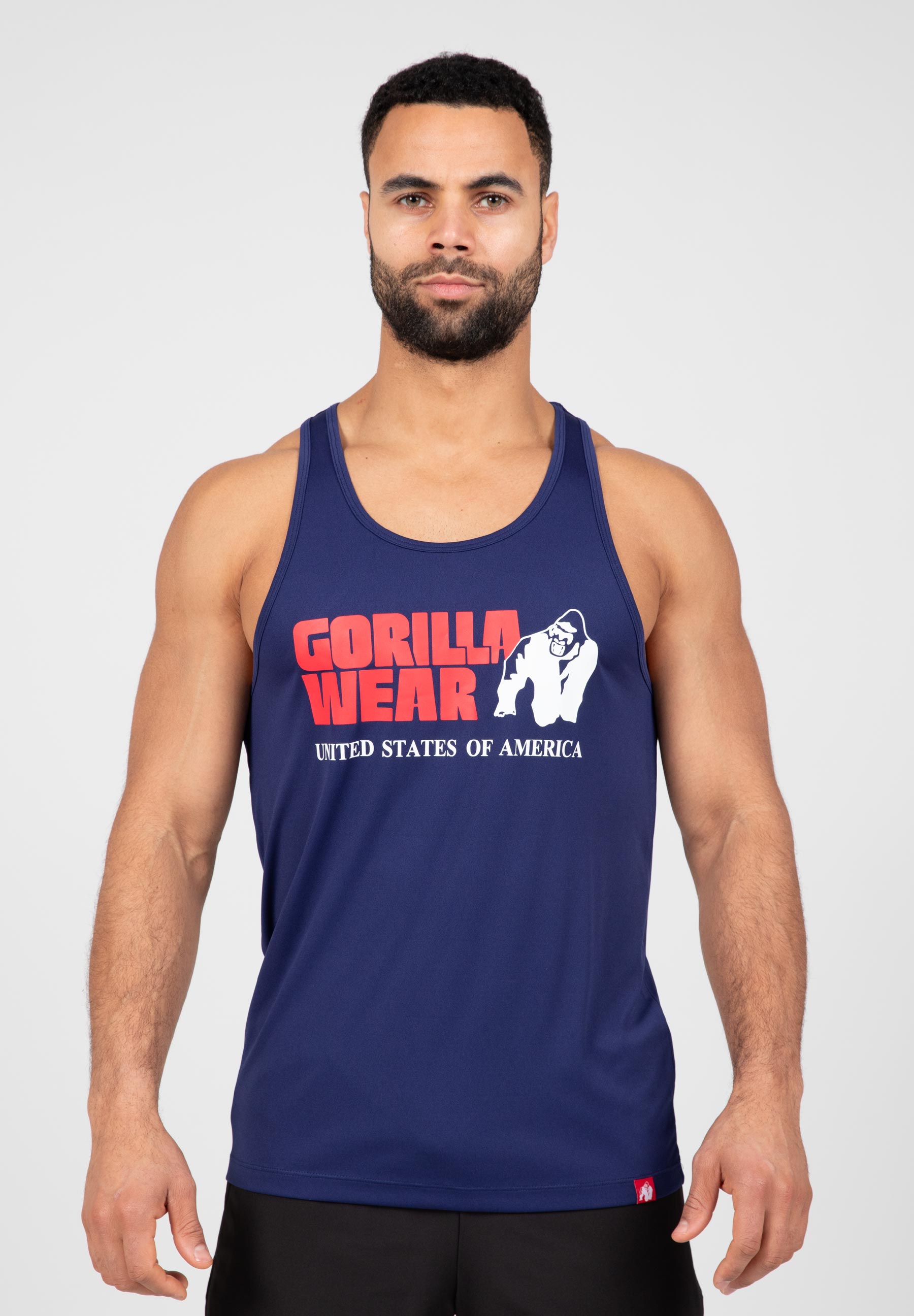 Classic Training Tank Top - Navy | GorillaWearUsa