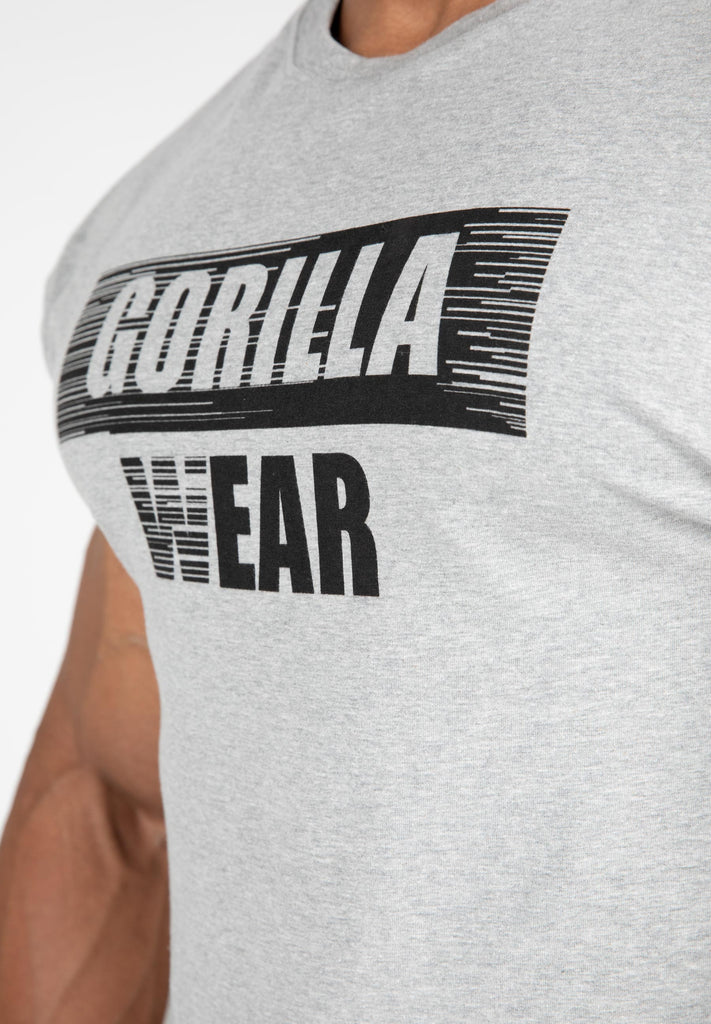 Murray T-shirt - Gray Melange | GorillaWearUsa